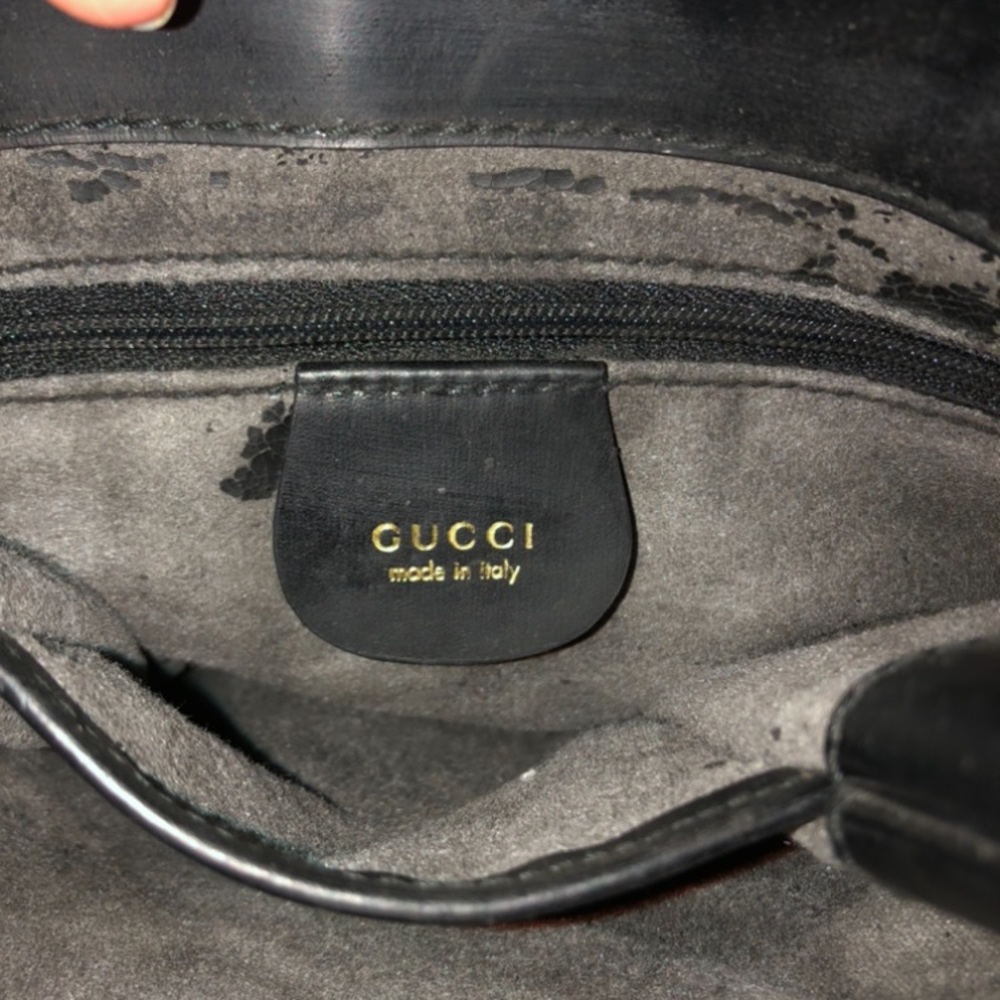 Authentic Gucci Patent Leather Square Vintage Bag - Gem
